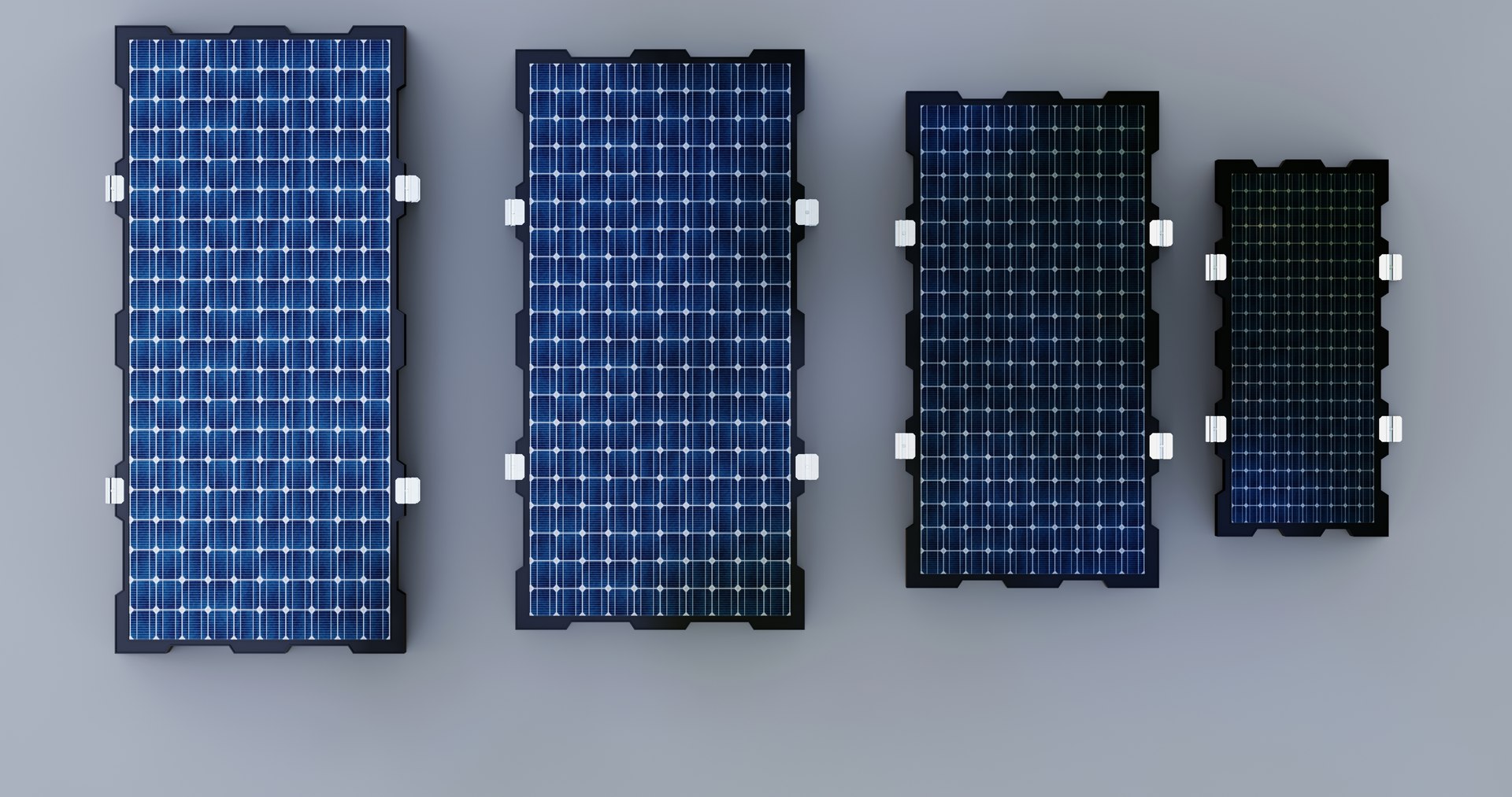 3D Model New Frame Solar Panel Collection - TurboSquid 2275445