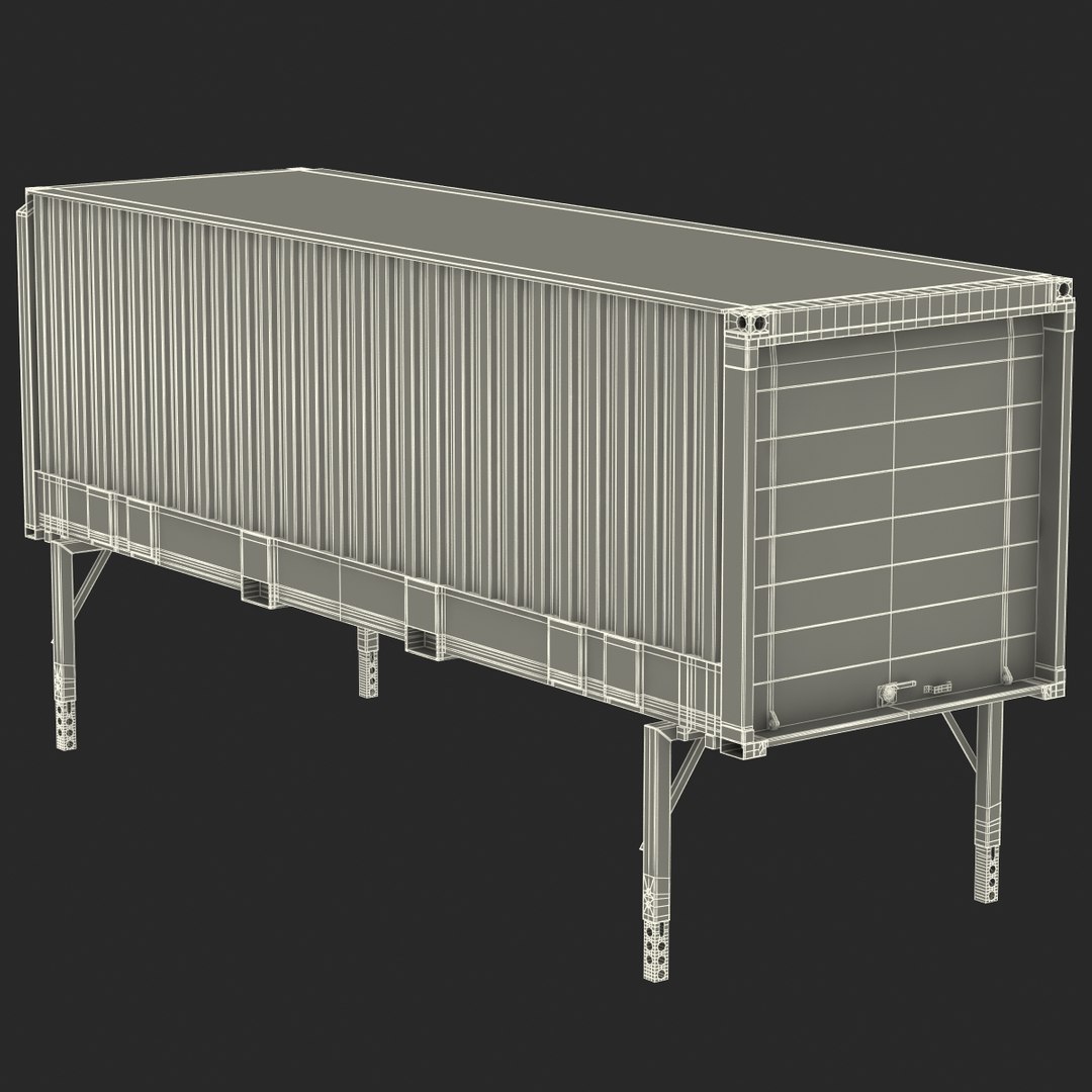 3d swap body container iso model