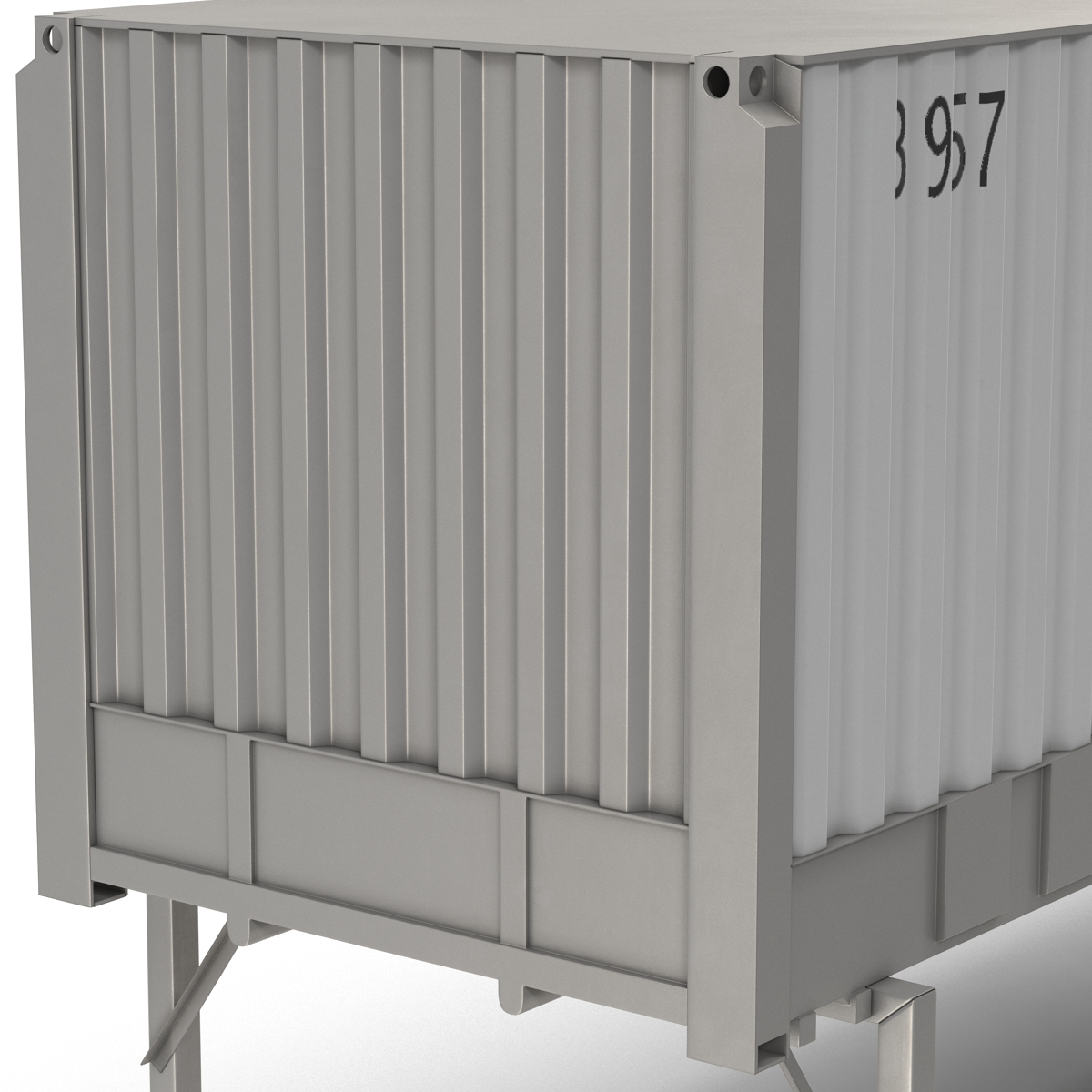 3d swap body container iso model
