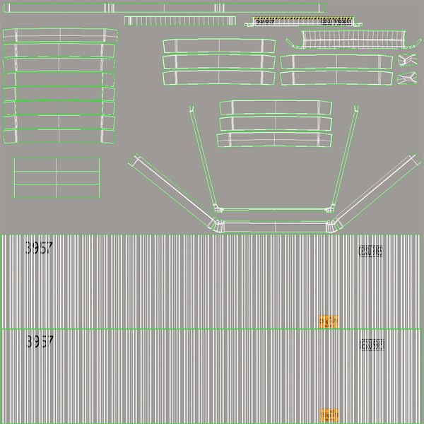 3d swap body container iso model