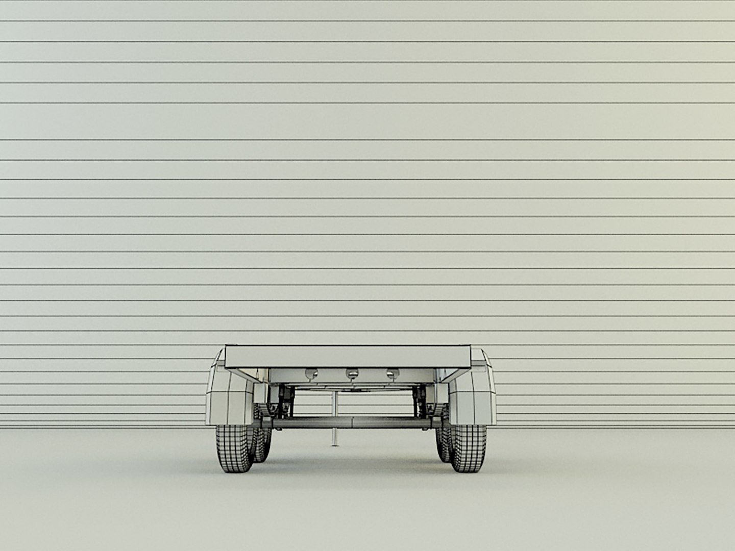 Two Axle Empty Trailer 3D Model 3D - TurboSquid 2038479