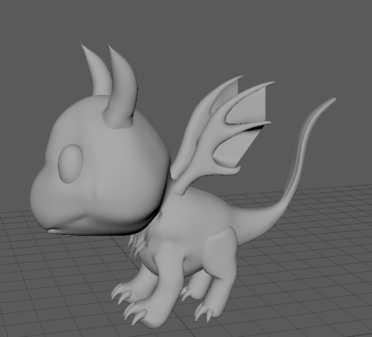 3D Cute Cartoon Baby Dragon Model - TurboSquid 1307791