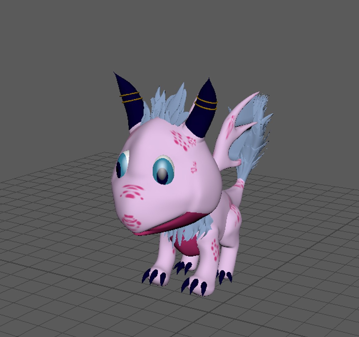 3D Cute Cartoon Baby Dragon Model - TurboSquid 1307791