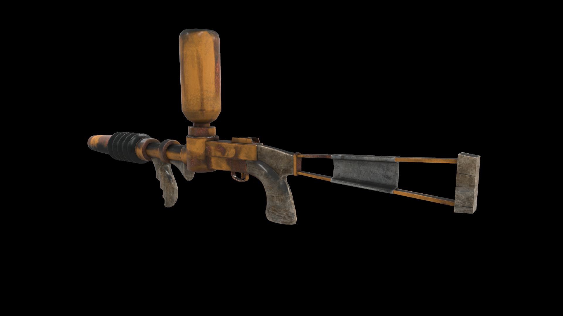 3d flamethrower flame model