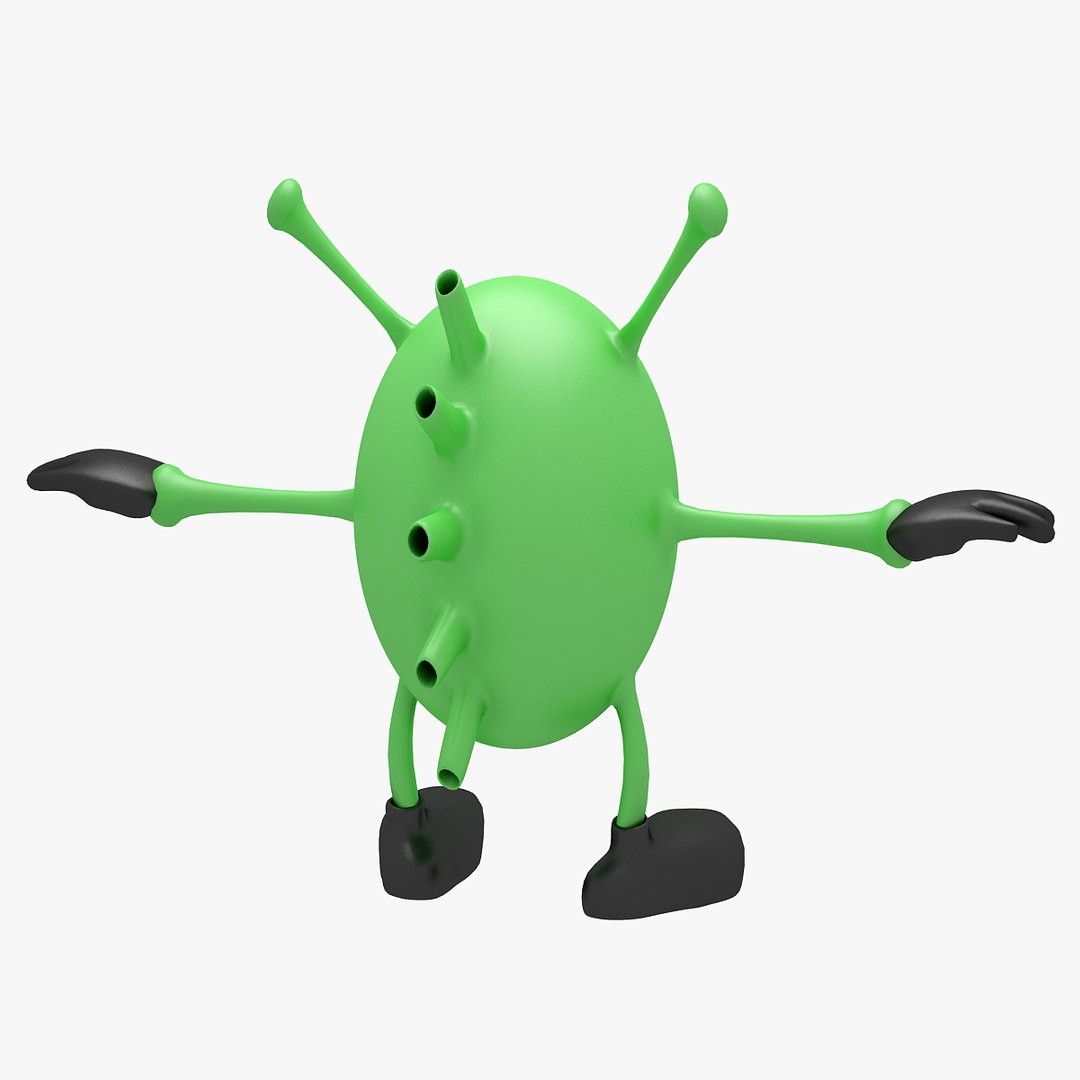 3d Alien Cartoon Model