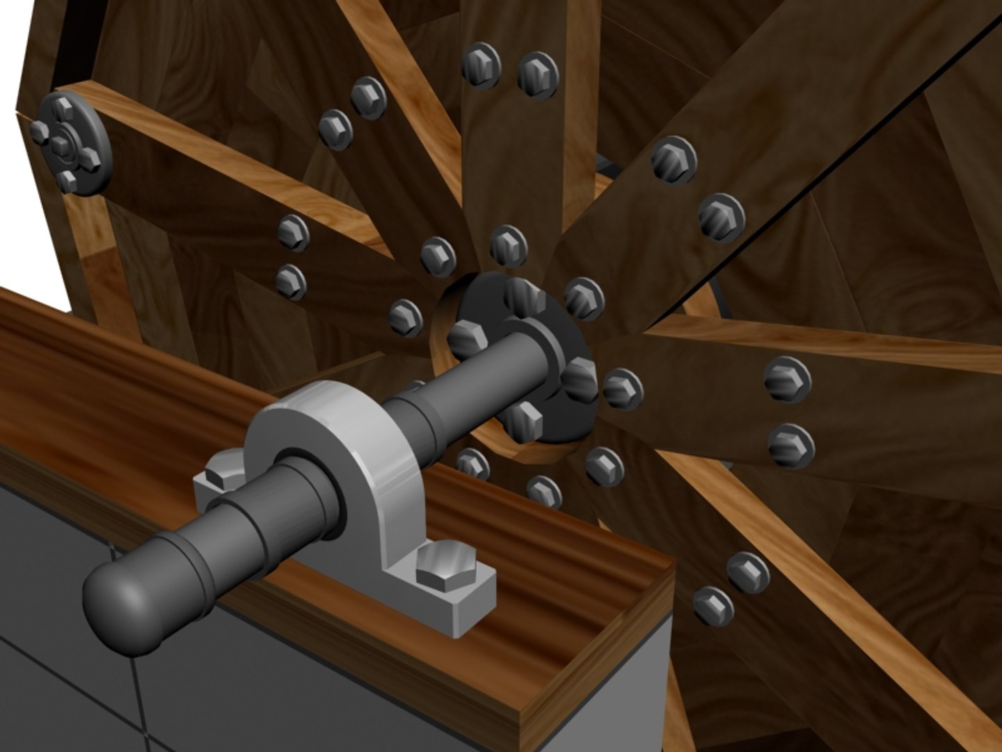 Water Wheel 3D Model - TurboSquid 1261530