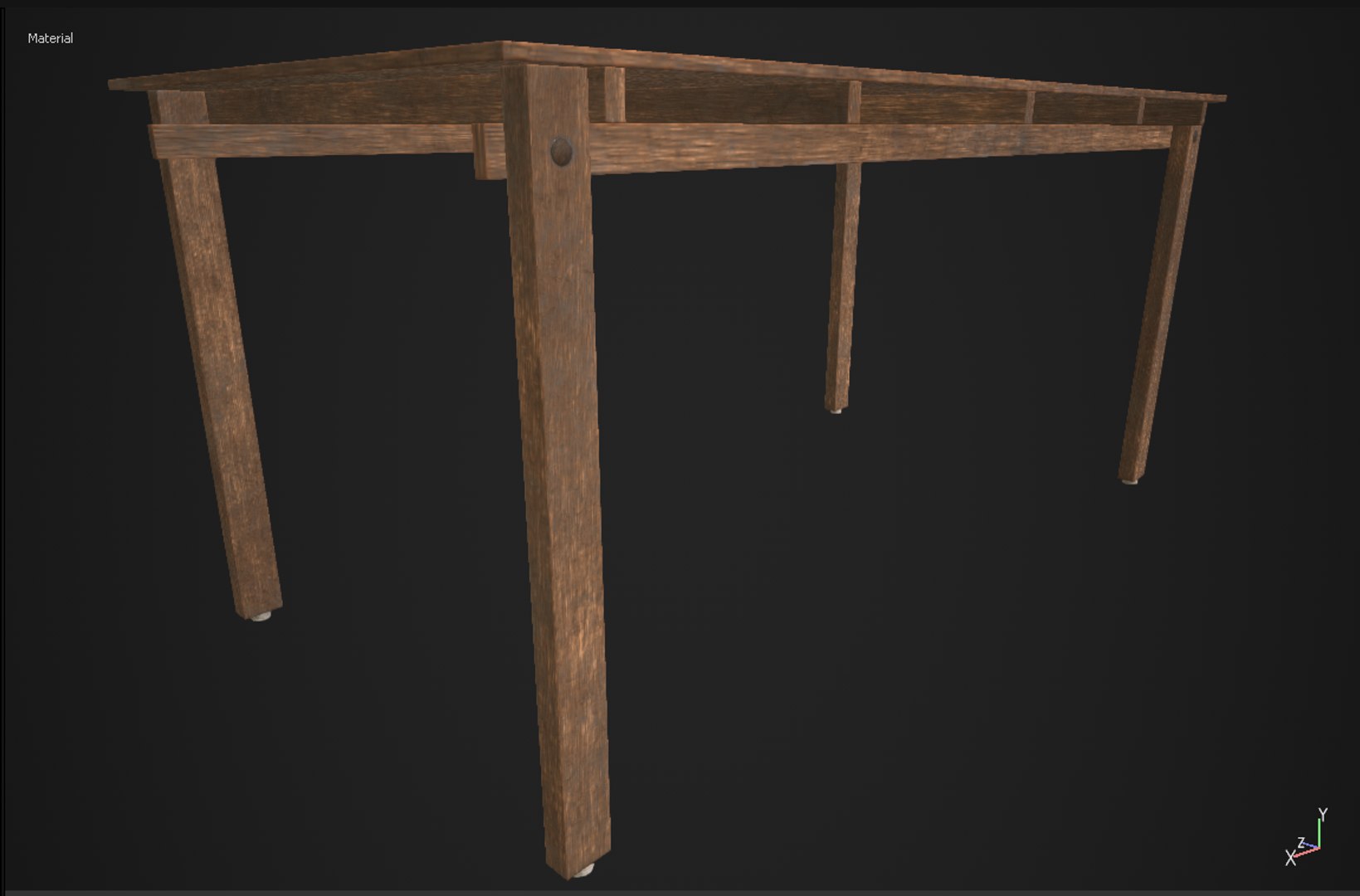 Wooden Table Obj