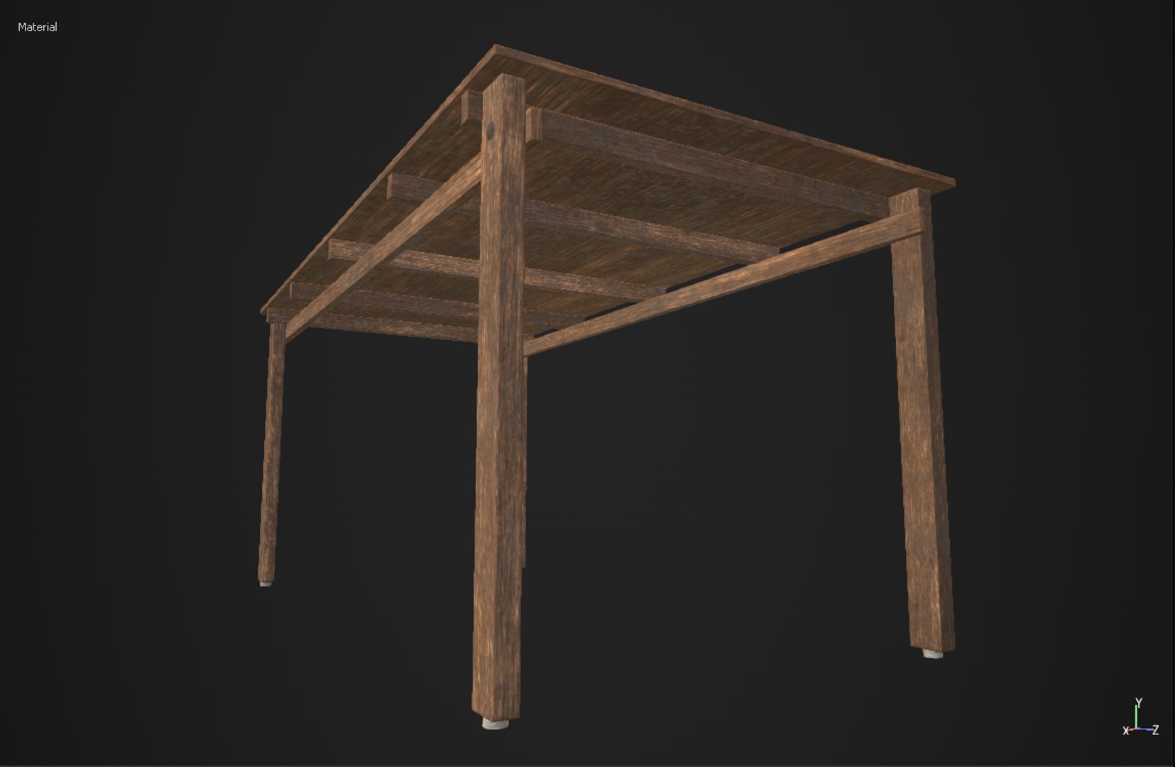 Wooden Table Obj