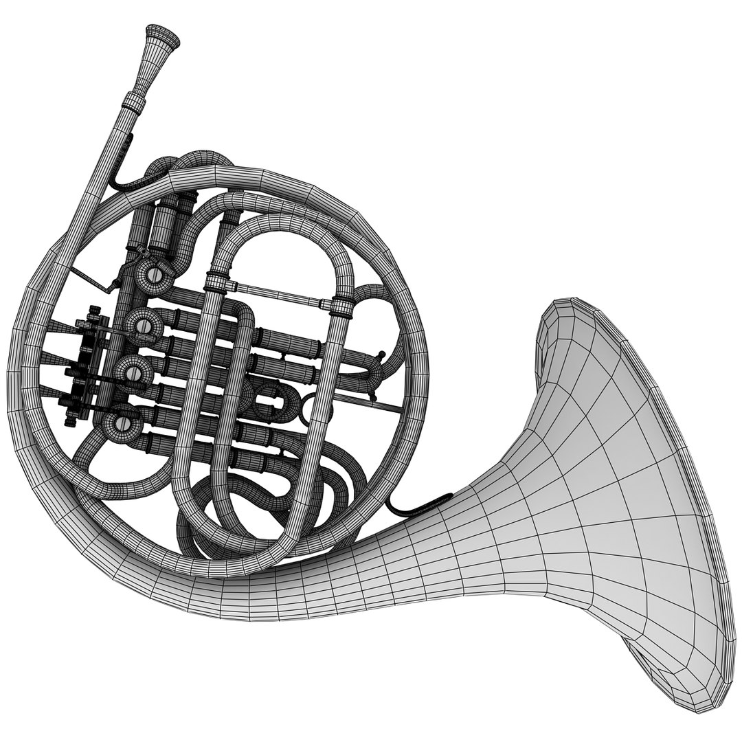 3D French Horn Model - TurboSquid 1297779
