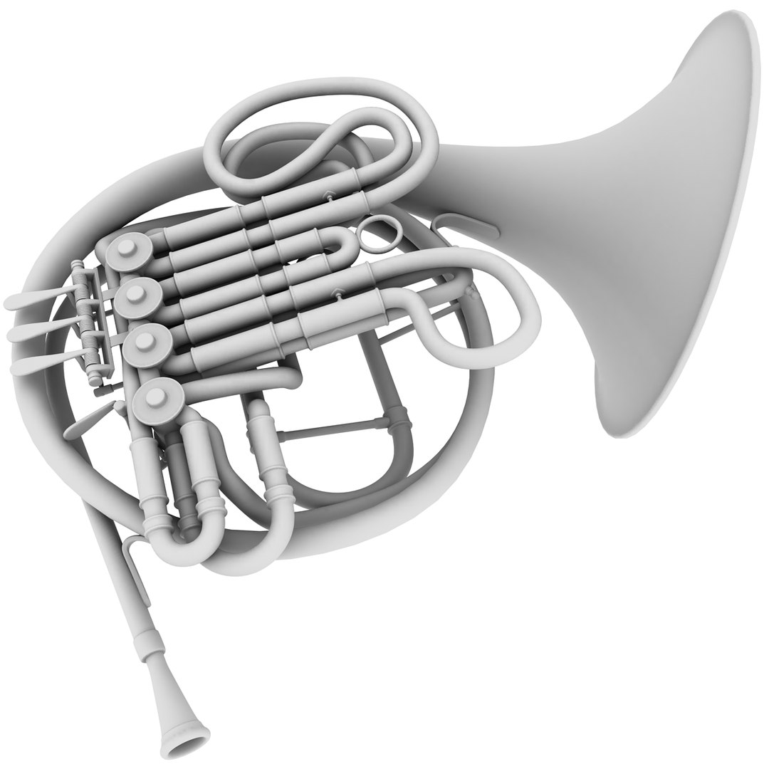 3D French Horn Model - TurboSquid 1297779