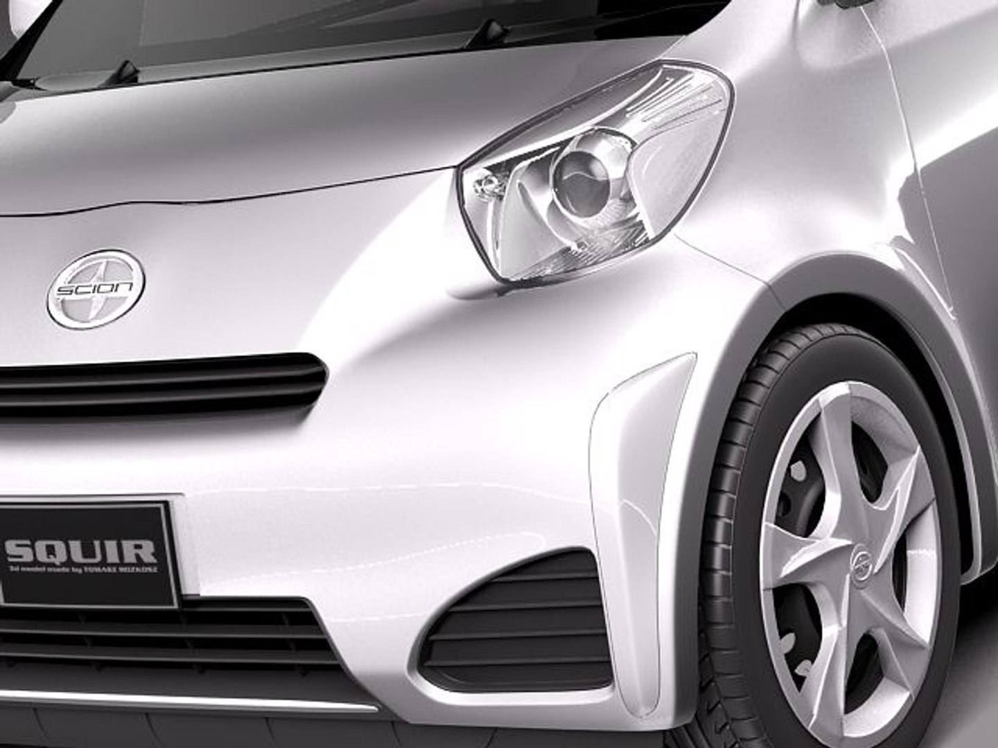 3d Model Of Scion Iq 2012 Car