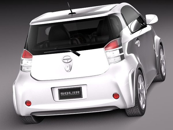 3d model of scion iq 2012 car