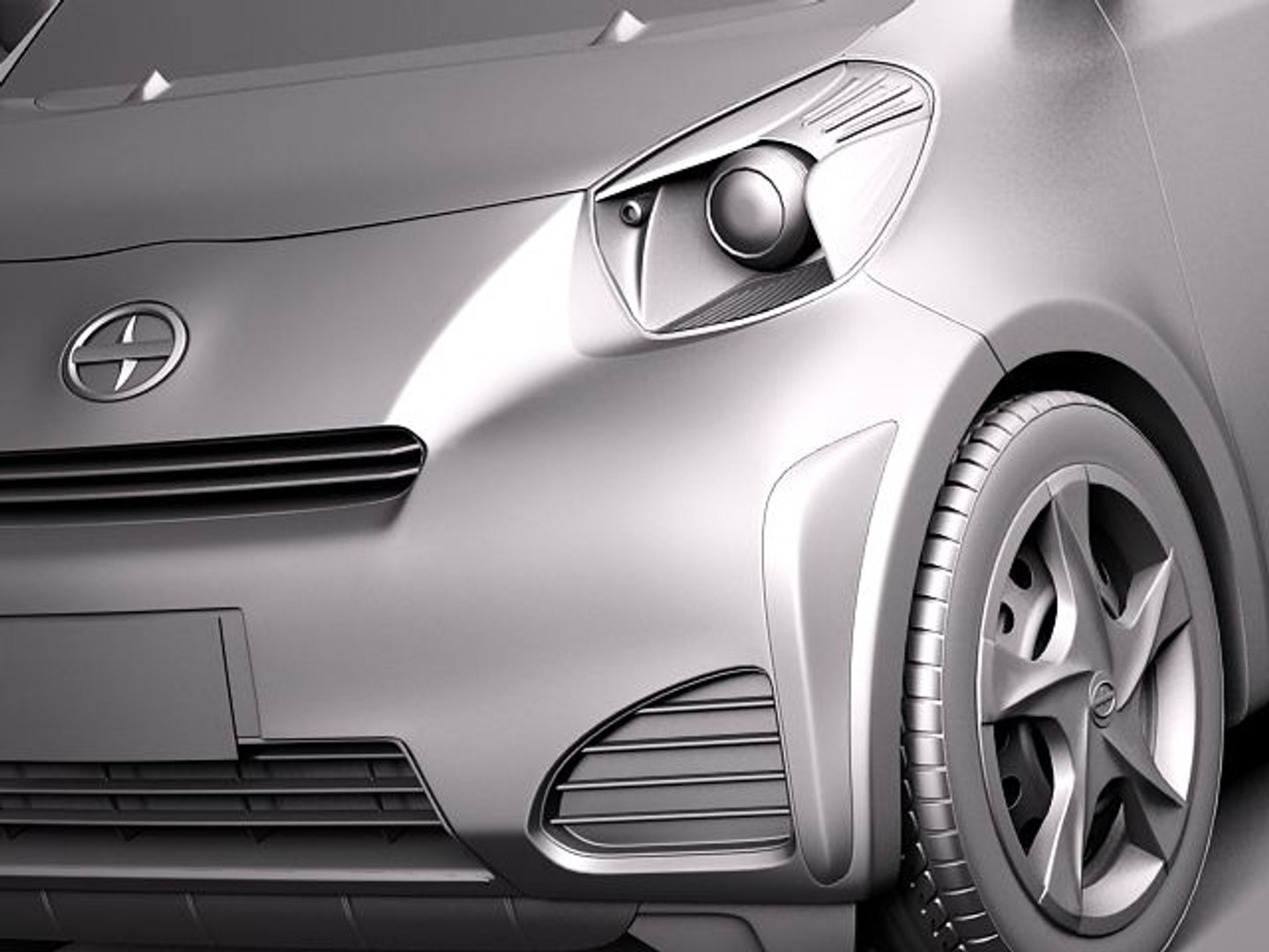 3d Model Of Scion Iq 2012 Car