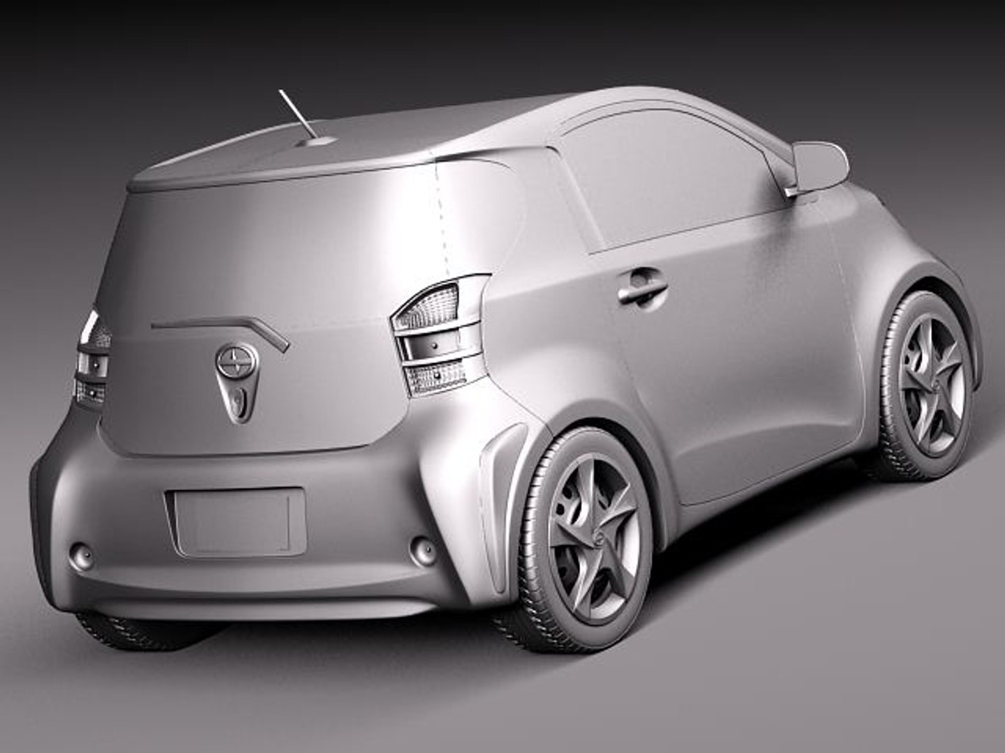 3d Model Of Scion Iq 2012 Car