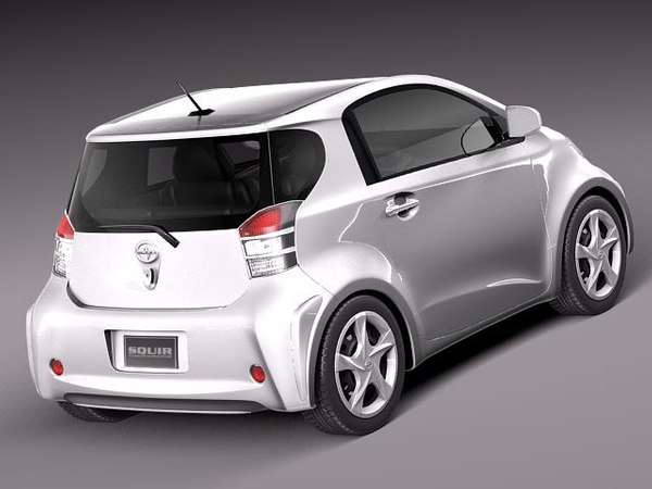 3d model of scion iq 2012 car