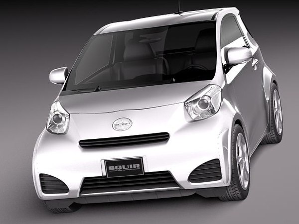 3d model of scion iq 2012 car