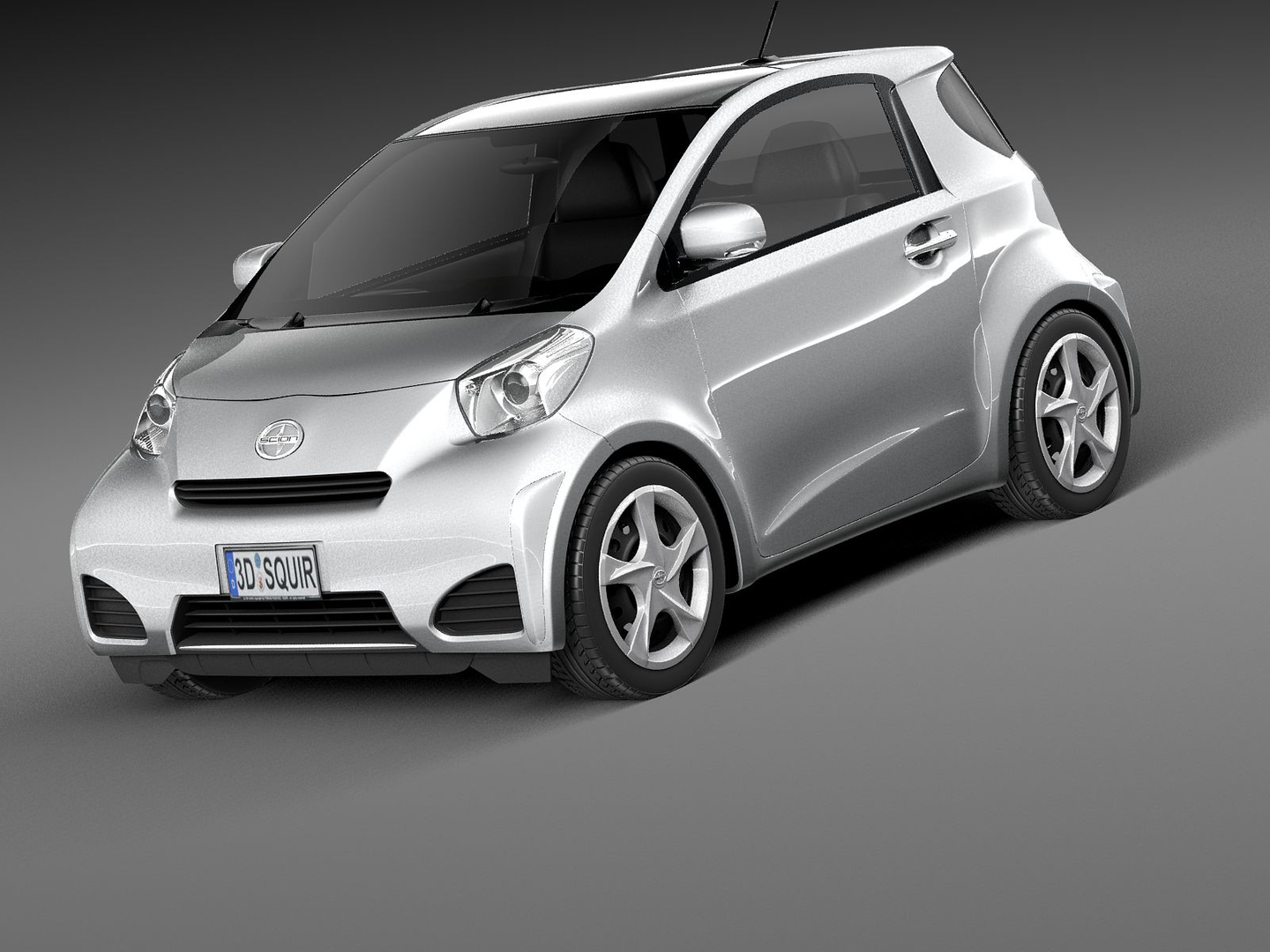 3d Model Of Scion Iq 2012 Car