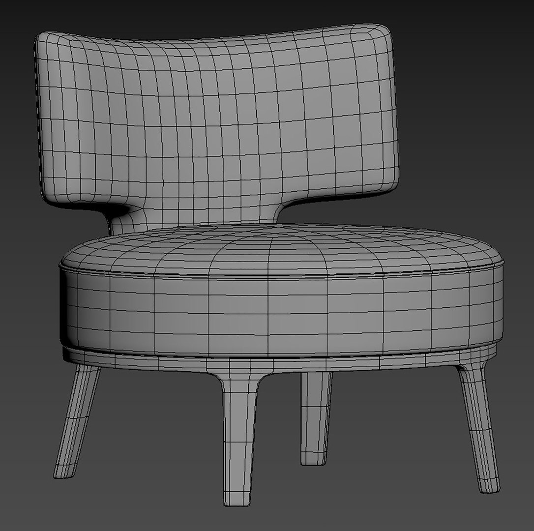 DROP Easy Chair By Flexform Model - TurboSquid 2112878