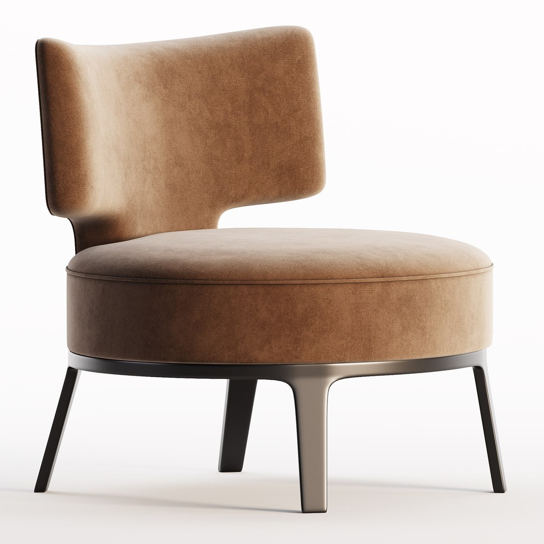 DROP Easy Chair By Flexform Model - TurboSquid 2112878