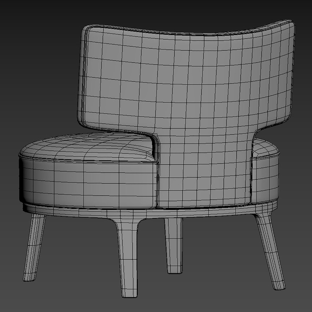 DROP Easy Chair By Flexform Model - TurboSquid 2112878