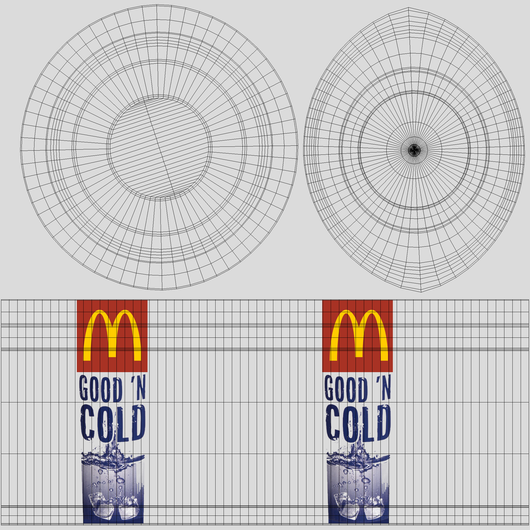 3D Full McDonalds Cups Tray model - TurboSquid 1956971