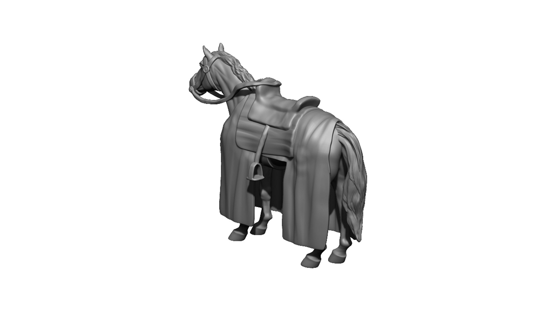 3D Crusader Horse 2 Model - TurboSquid 2320162