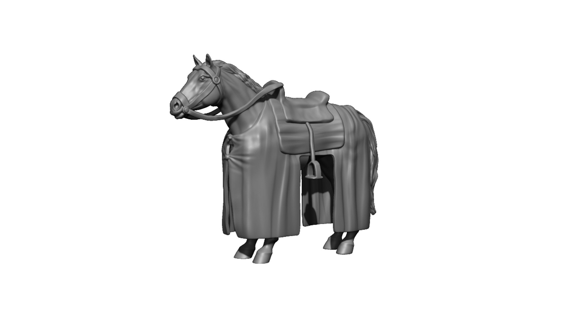 3D Crusader Horse 2 Model - TurboSquid 2320162