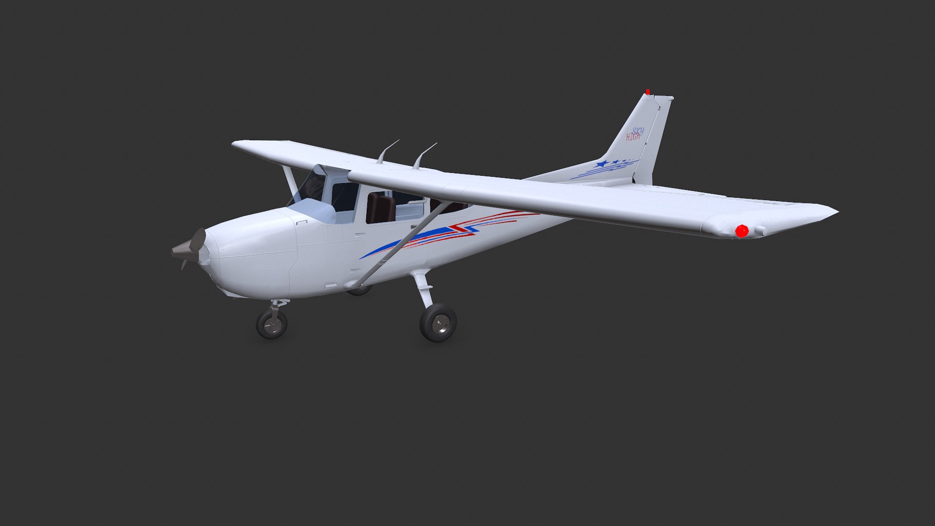 Light Utility Aircraft Low-poly PBR 3D Model - TurboSquid 2162227