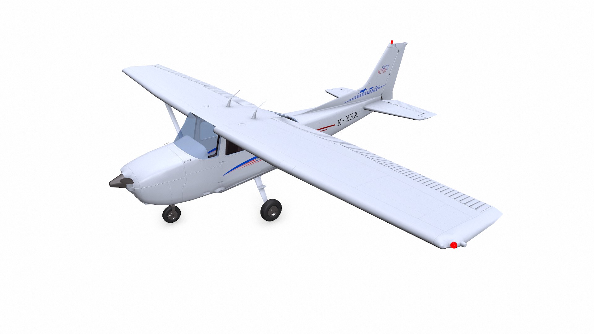 Light Utility Aircraft Low-poly PBR 3D Model - TurboSquid 2162227