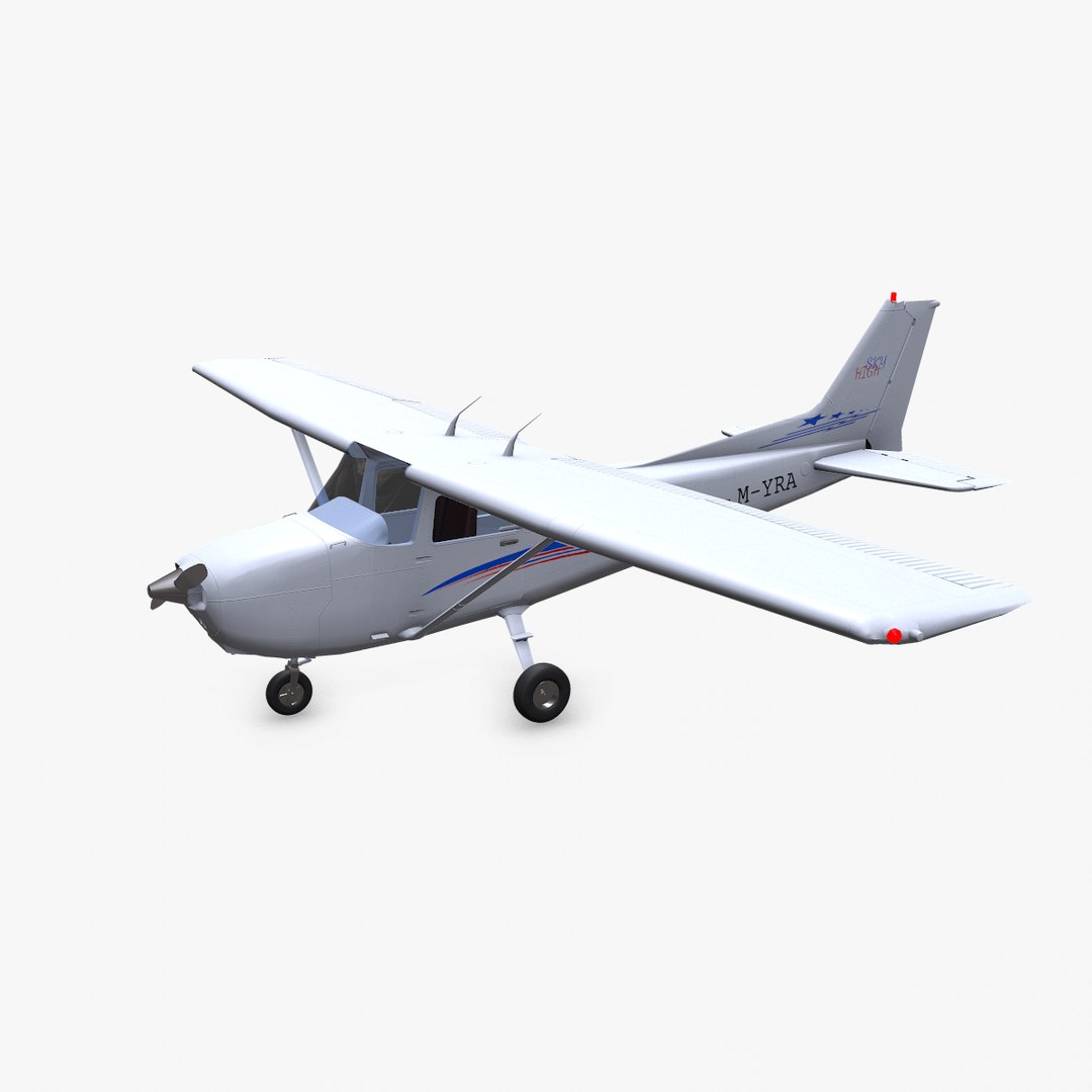 Light Utility Aircraft Low-poly PBR 3D model - TurboSquid 2162227