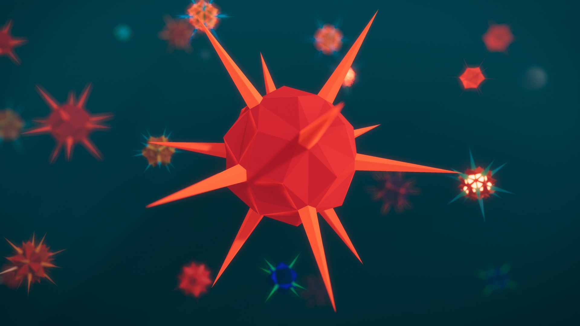 Stylized virus 3D model - TurboSquid 1542253