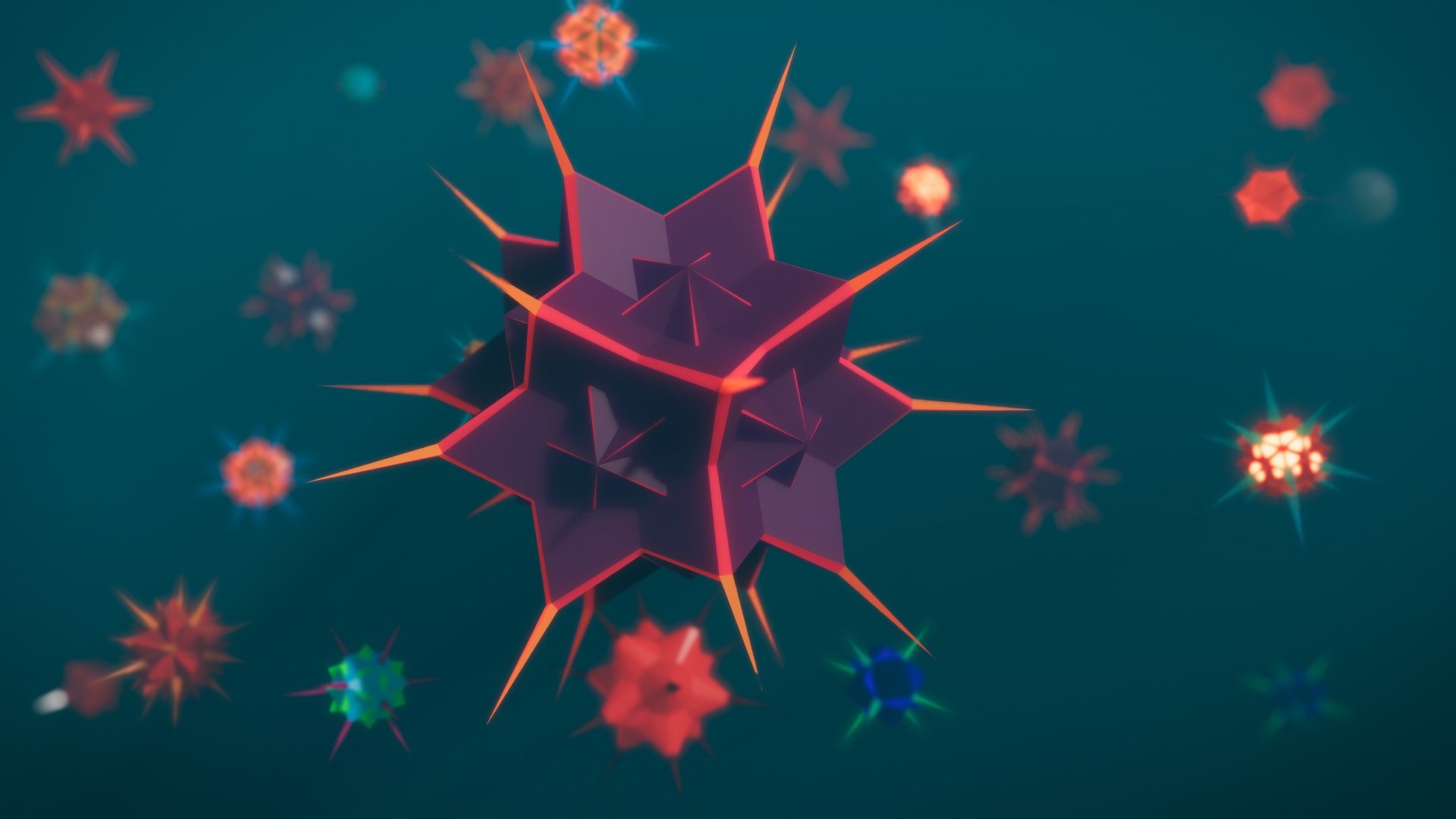 Stylized virus 3D model - TurboSquid 1542253