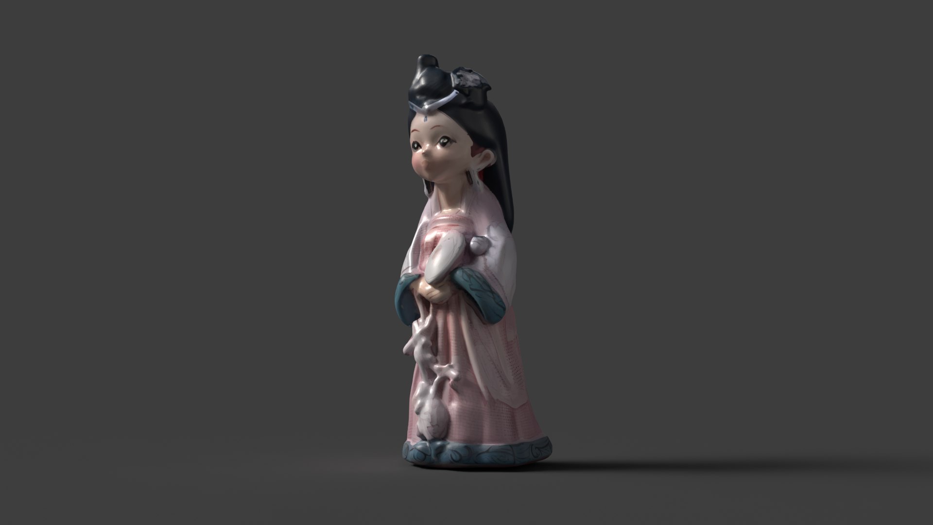 3D Model Chinese Girl Doll Figure - TurboSquid 2311278