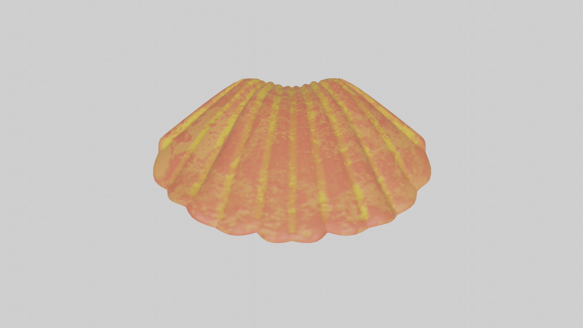 3D Orange Sea Shell - TurboSquid 2074465