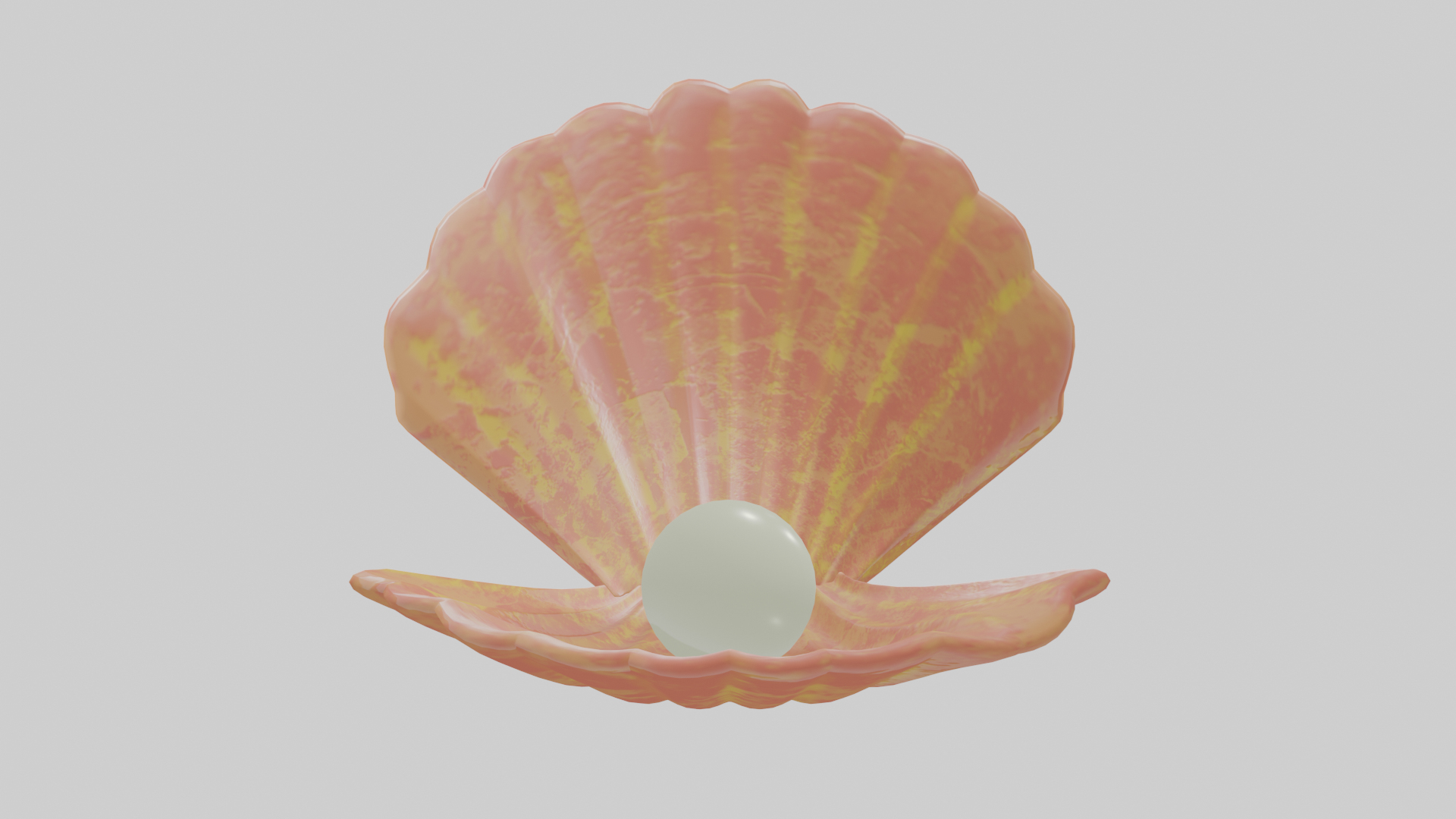 3D Orange Sea Shell - TurboSquid 2074465