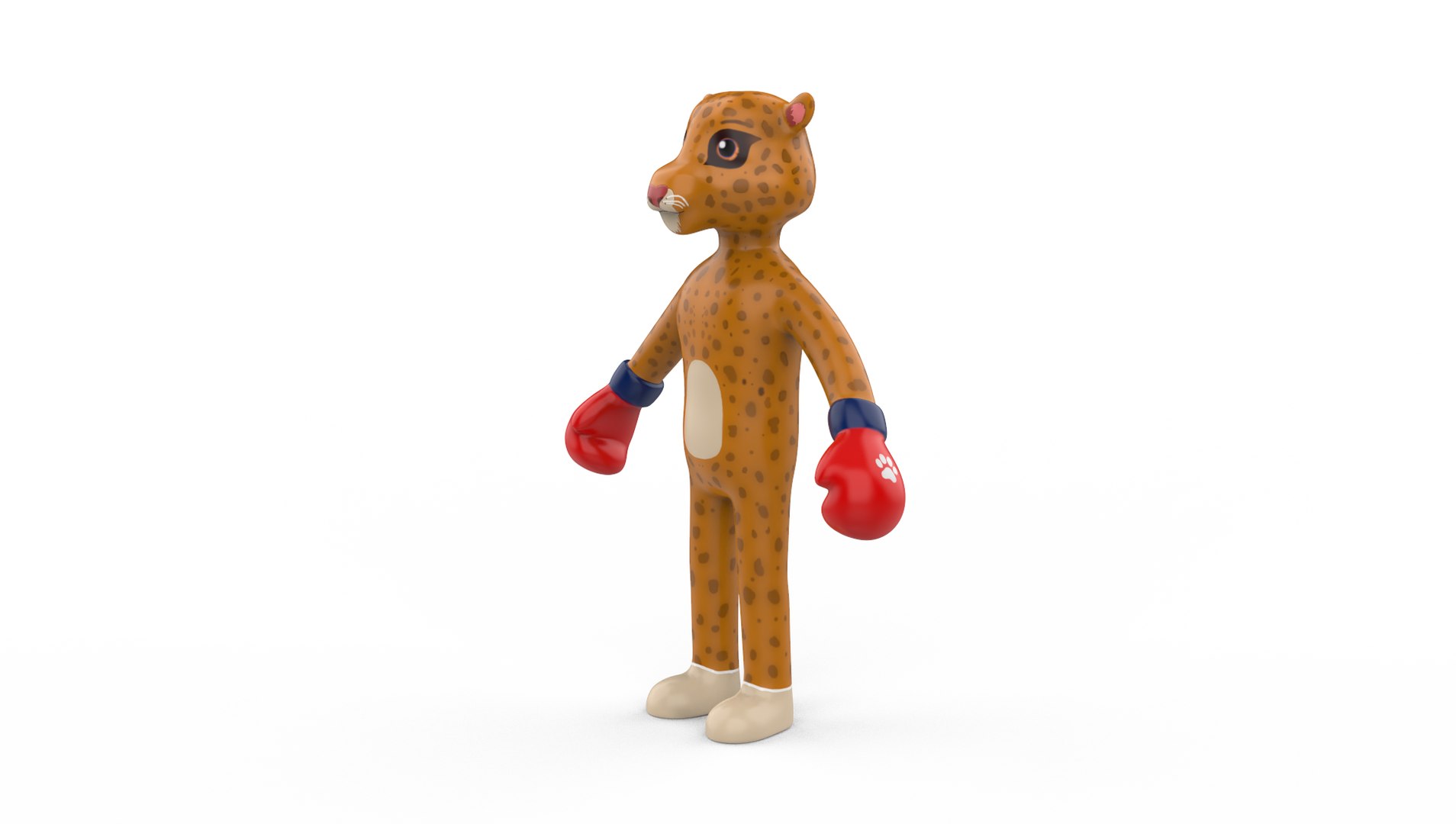 3D Model Boxing Cheetah Animal Animated - TurboSquid 2163186