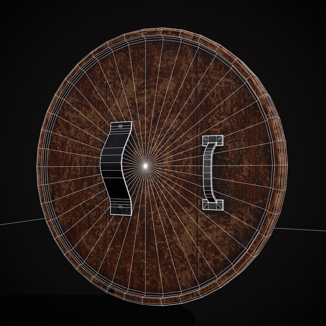 3D model Carved Round Wooden Phoenix Shield - TurboSquid 1973734