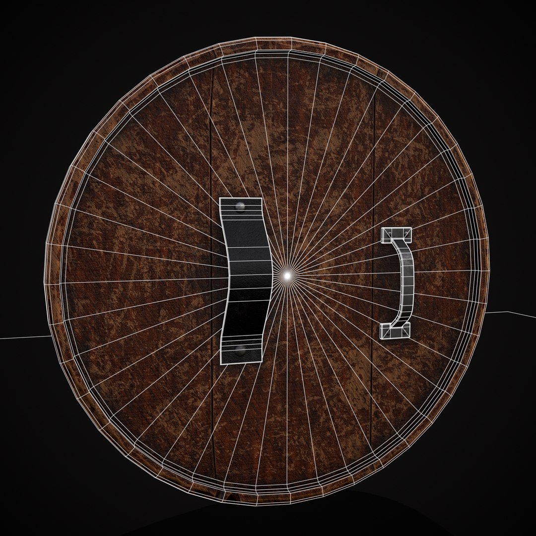 3D Model Carved Round Wooden Phoenix Shield - TurboSquid 1973734