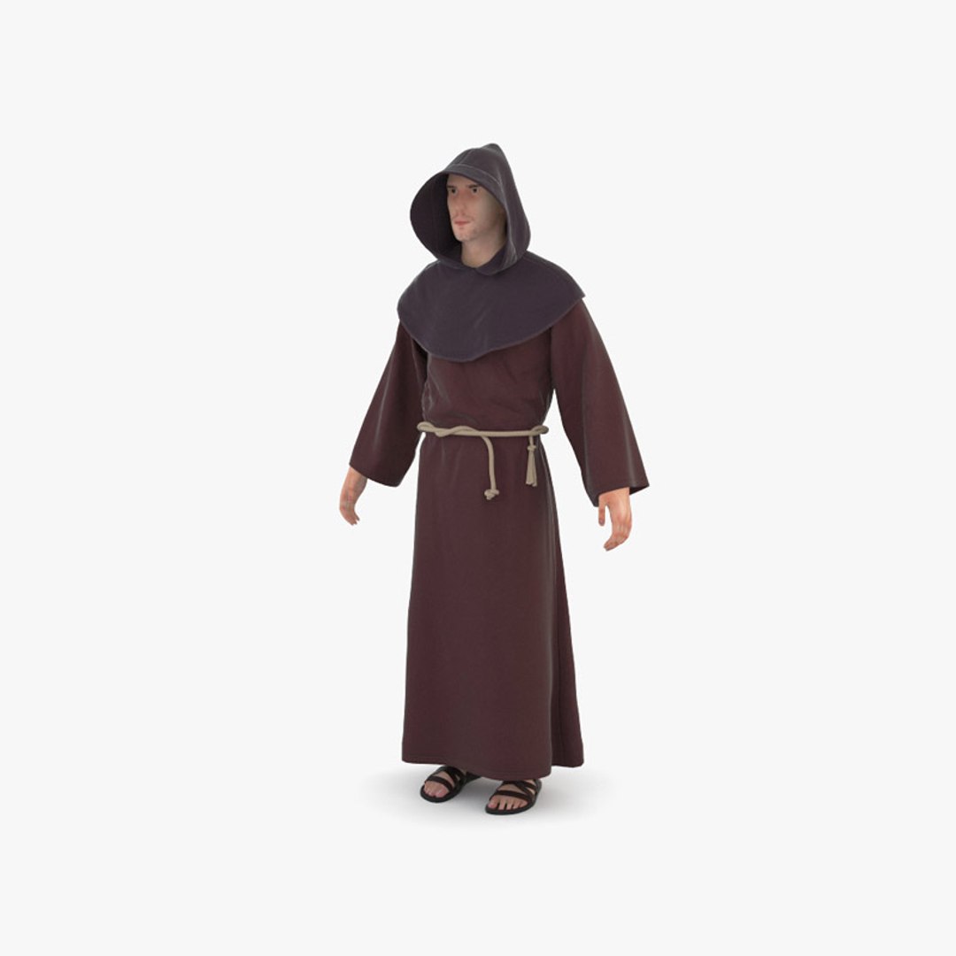 modelo 3d Monje católico - TurboSquid 1790998