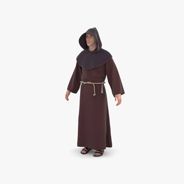 modelo 3d Monje católico - TurboSquid 1790998