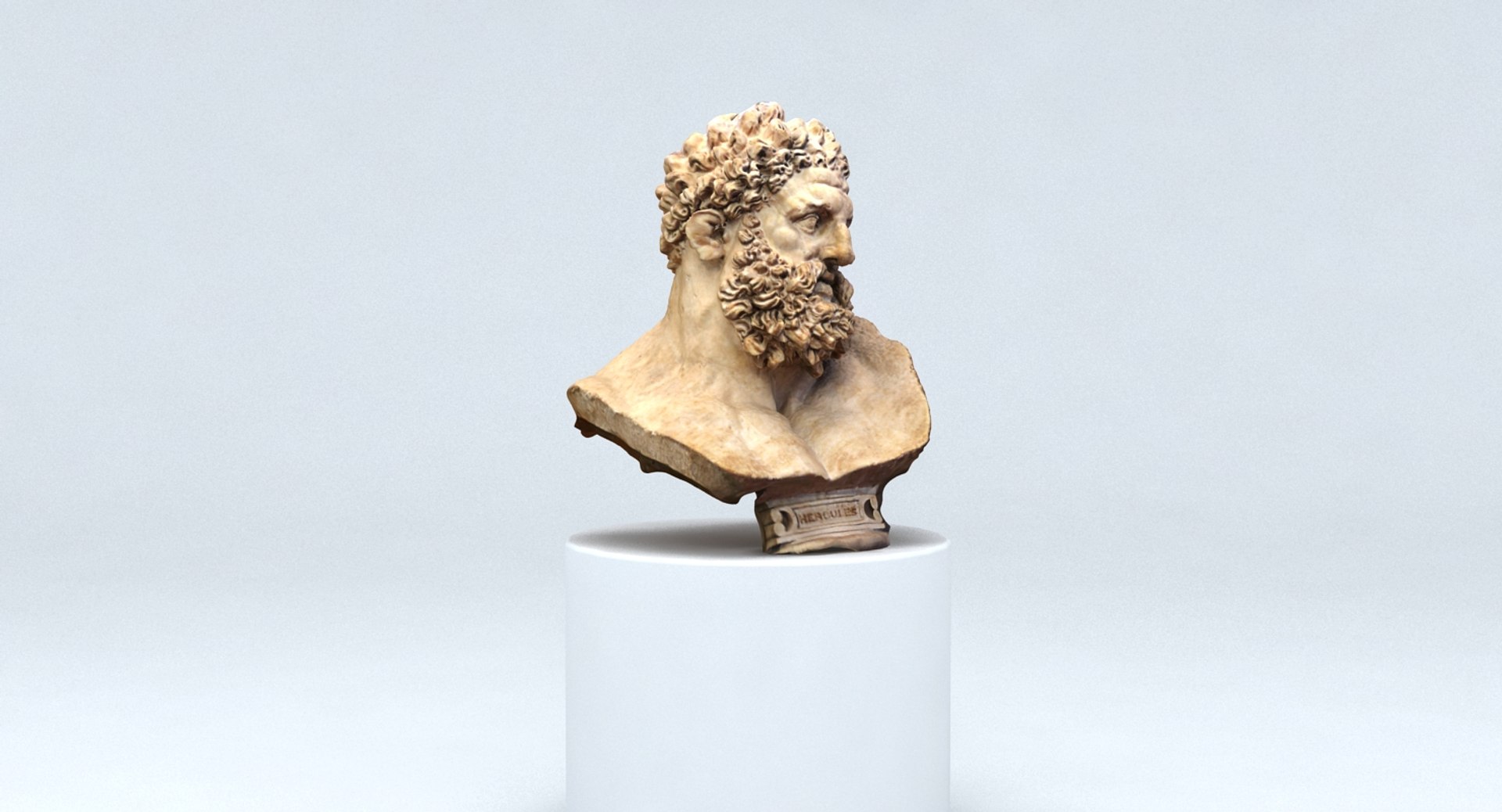 3D Model Statue God Hercules - TurboSquid 1333254