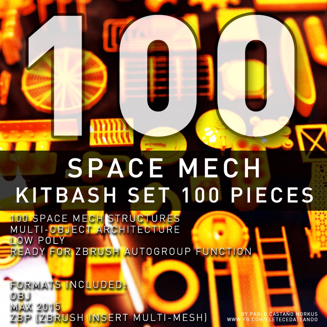 Mech Kitbash Set 3D - TurboSquid 1645484