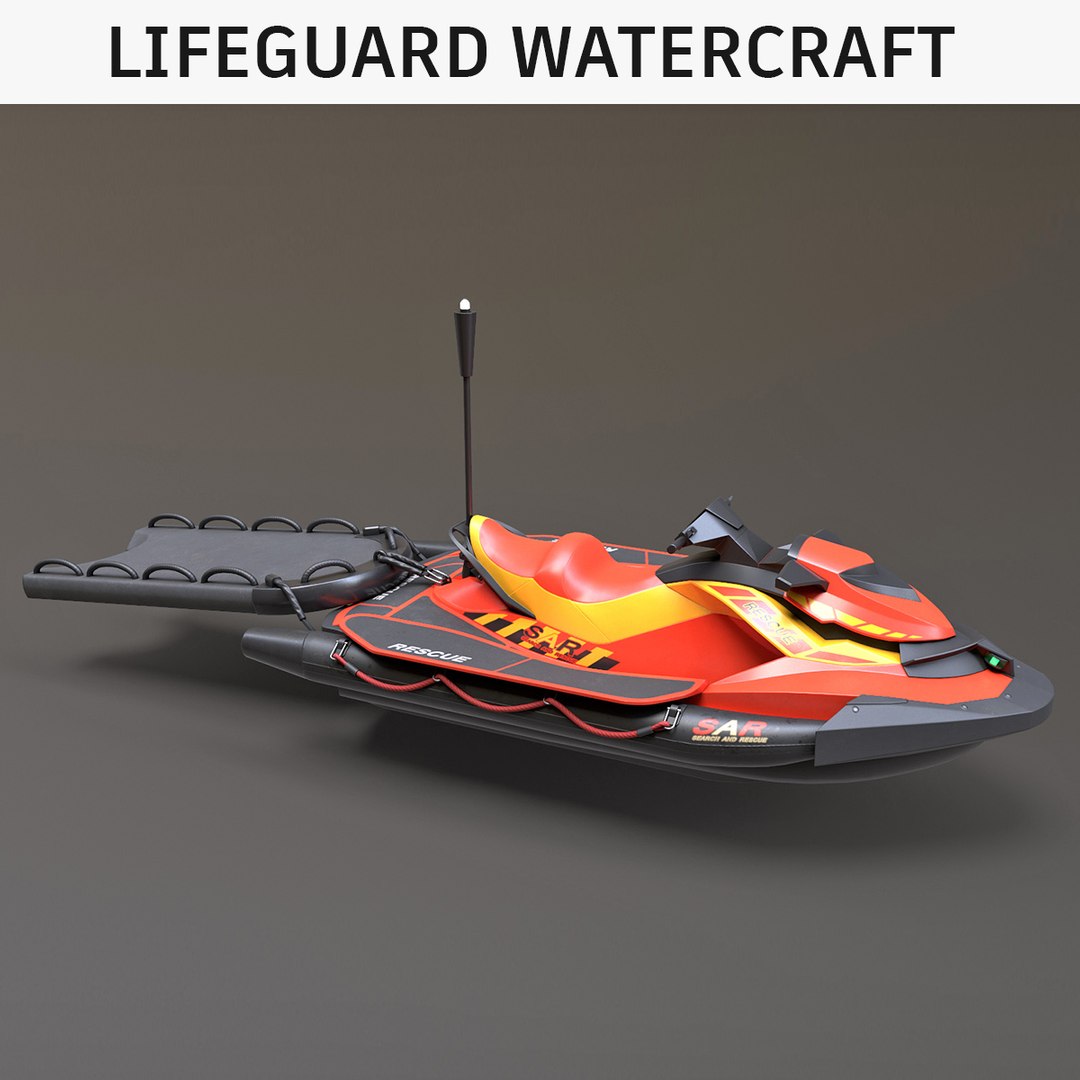 3D Lifeguard Watercraft - TurboSquid 1998410