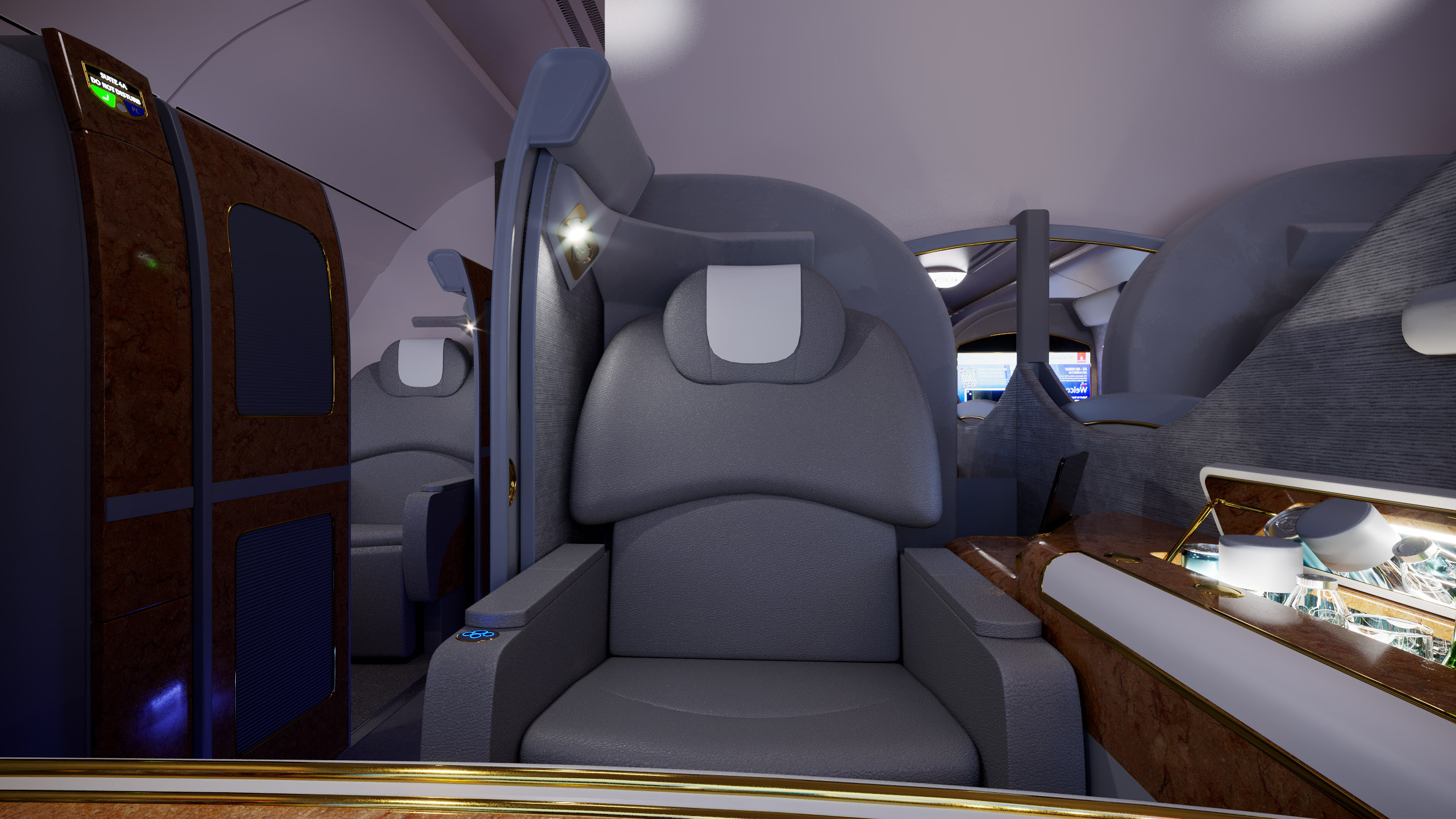 3D Airbus A380 800 First Class Emirates Suites - TurboSquid 1761499