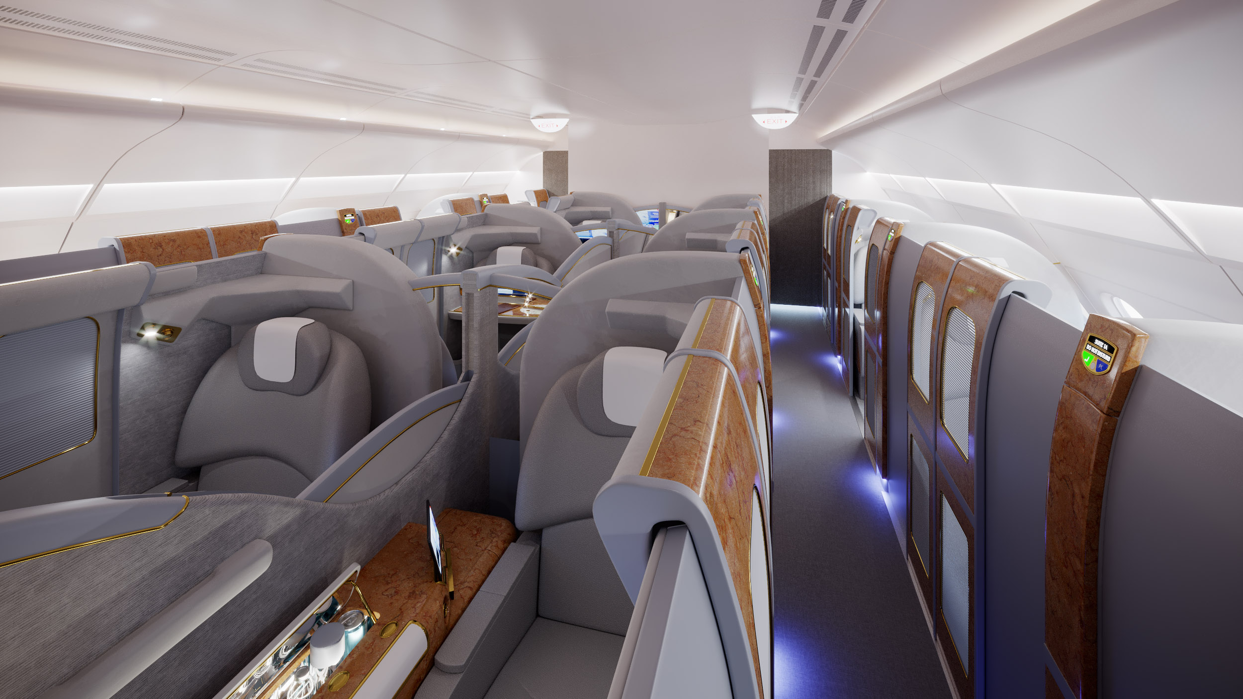 3D Airbus A380 800 First Class Emirates Suites - TurboSquid 1761499