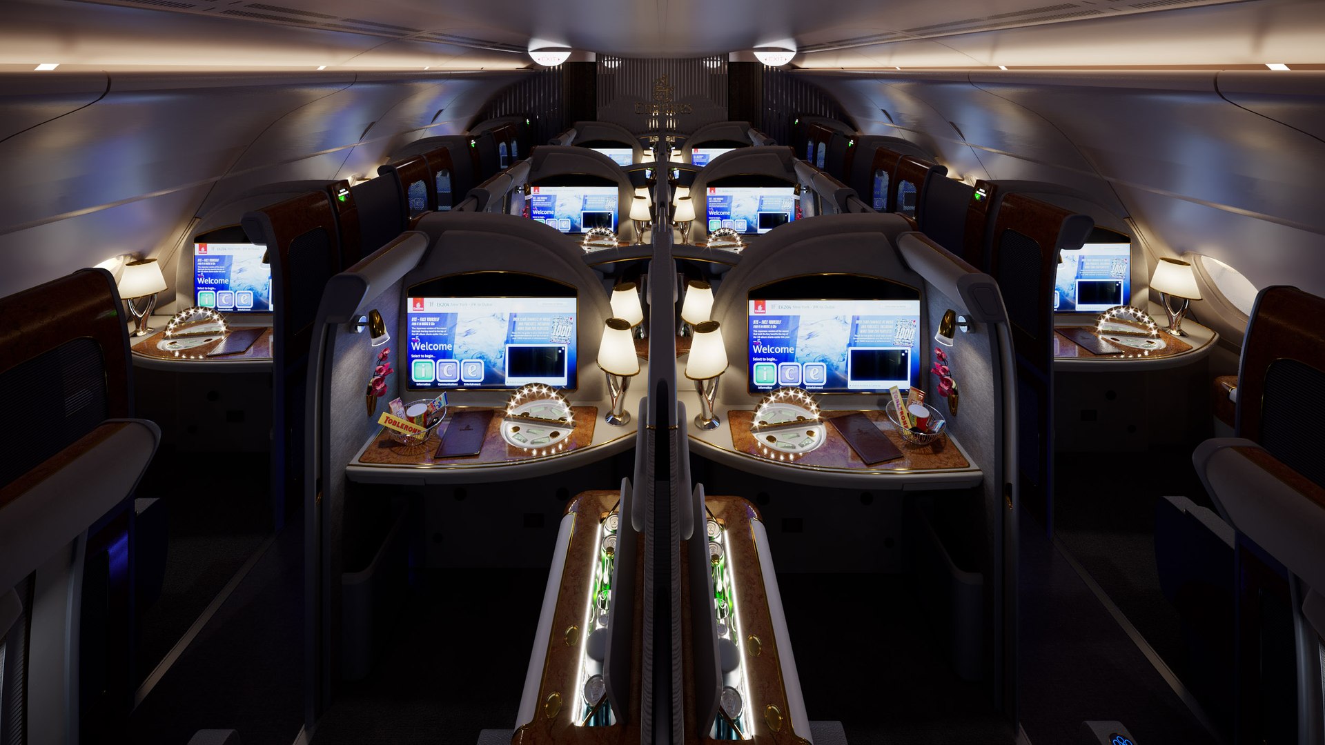 3D Airbus A380 800 First Class Emirates Suites - TurboSquid 1761499