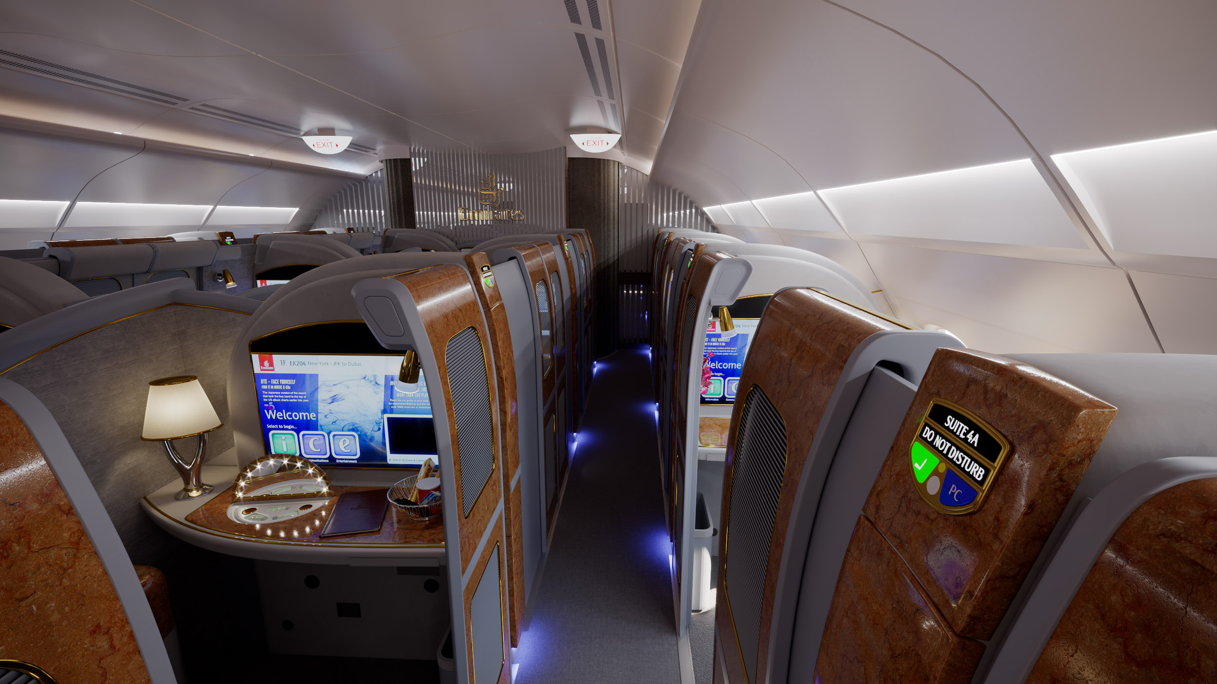 3D Airbus A380 800 First Class Emirates Suites - TurboSquid 1761499