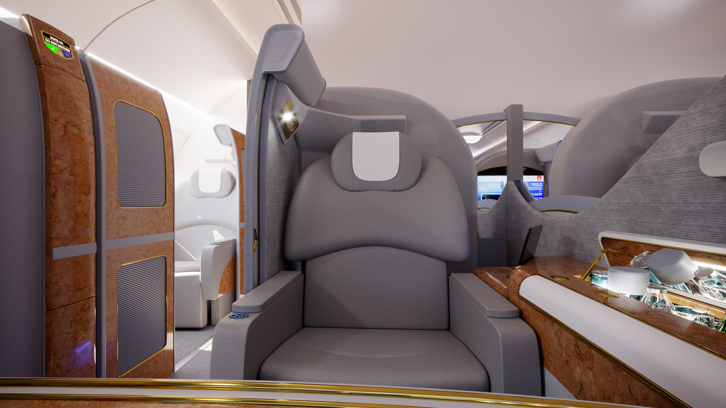 3D Airbus A380 800 First Class Emirates Suites - TurboSquid 1761499