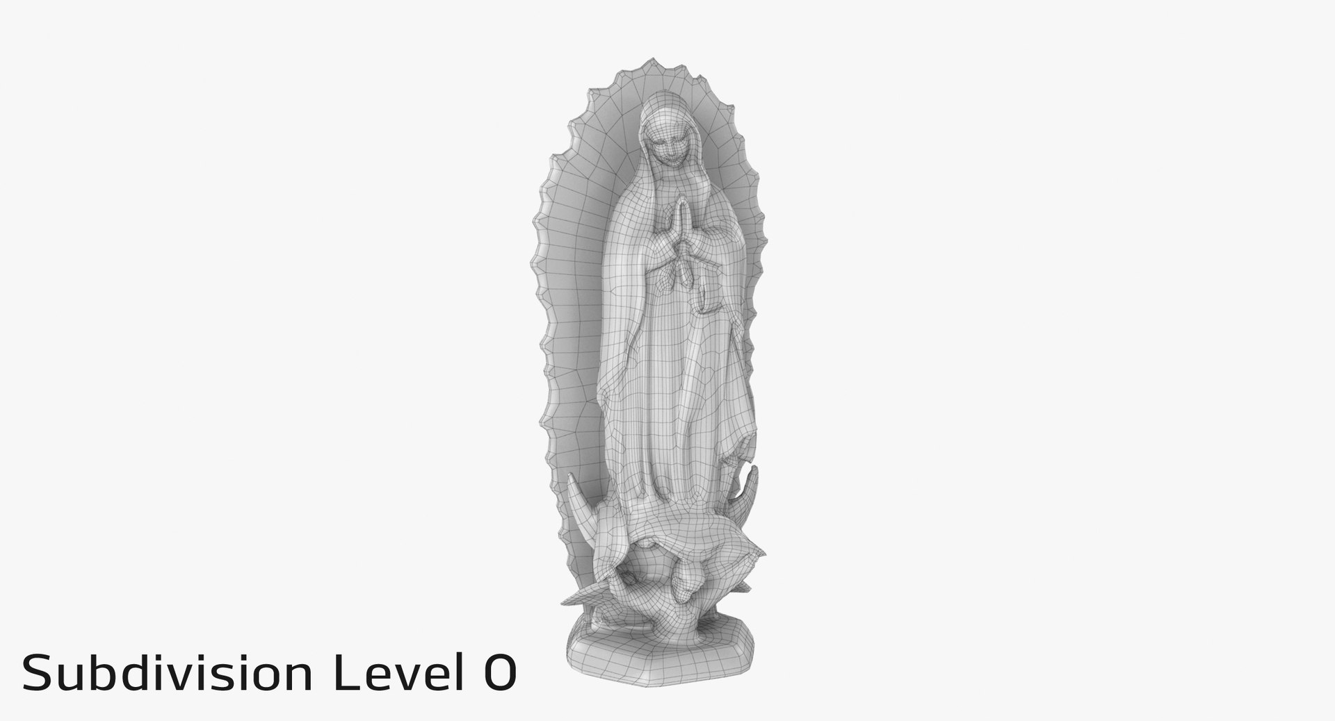 Lady Guadalupe Statue V2 3D Model - TurboSquid 1409921