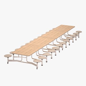 3D Mobile Cafeteria Table model - TurboSquid 2112927